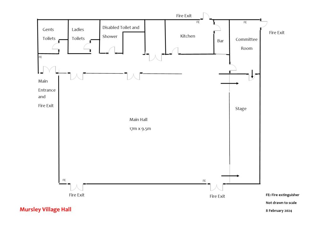 Floor Plan Mursley Village Hall Floor Plan Mursley Village Hall